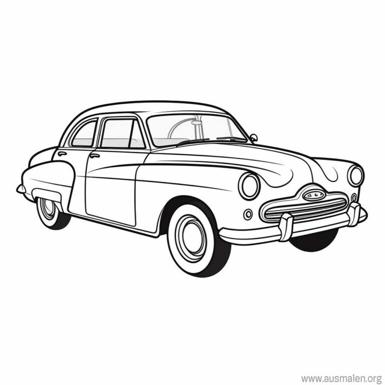 Ausmalbilder Autos zum Ausdrucken - Kostenlose Malvorlagen