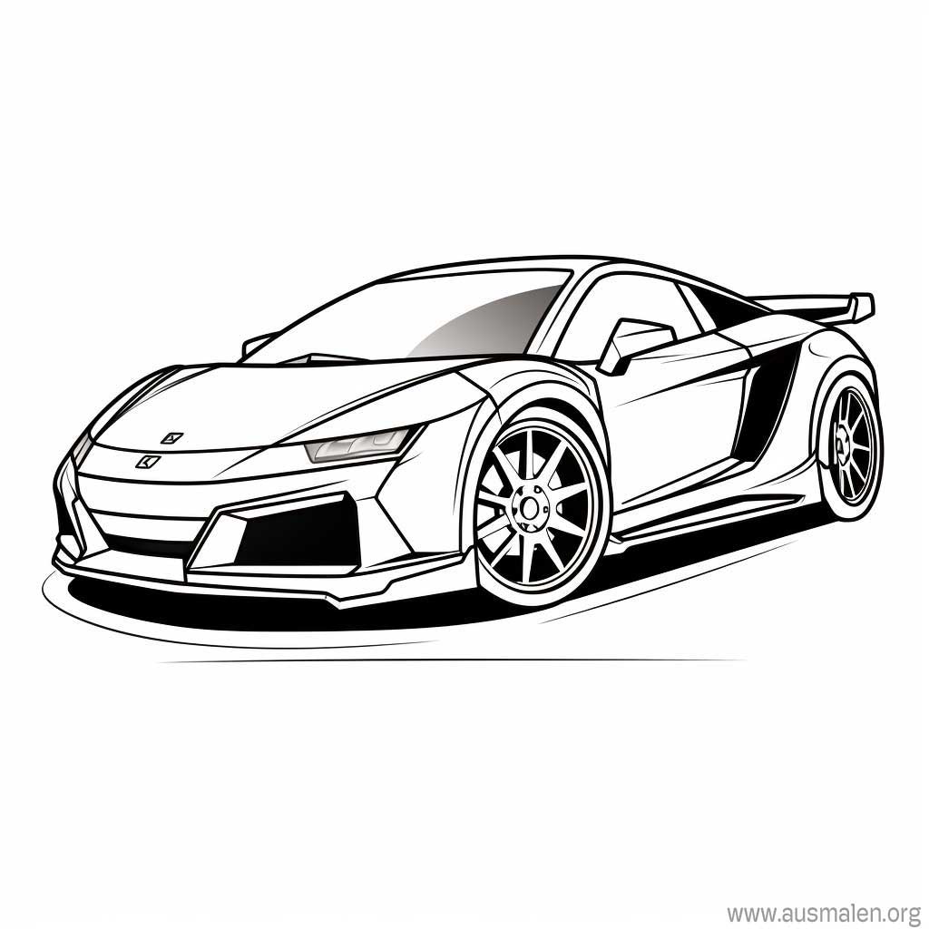 Ausmalbilder Autos zum Ausdrucken - Kostenlose Malvorlagen