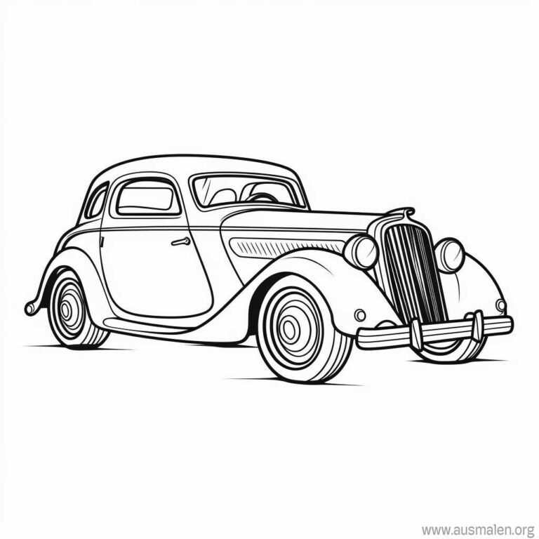 Ausmalbilder Autos zum Ausdrucken - Kostenlose Malvorlagen