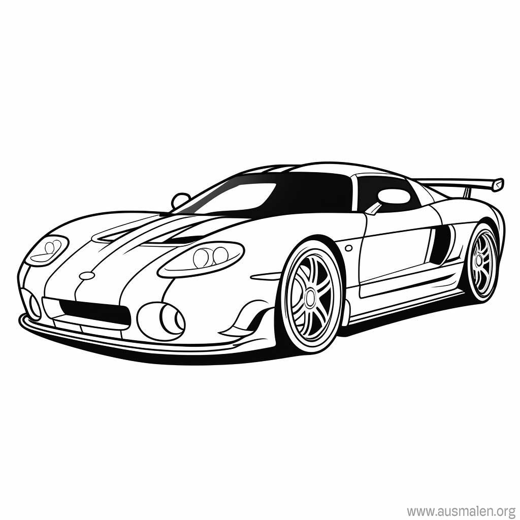 Ausmalbilder Autos zum Ausdrucken - Kostenlose Malvorlagen